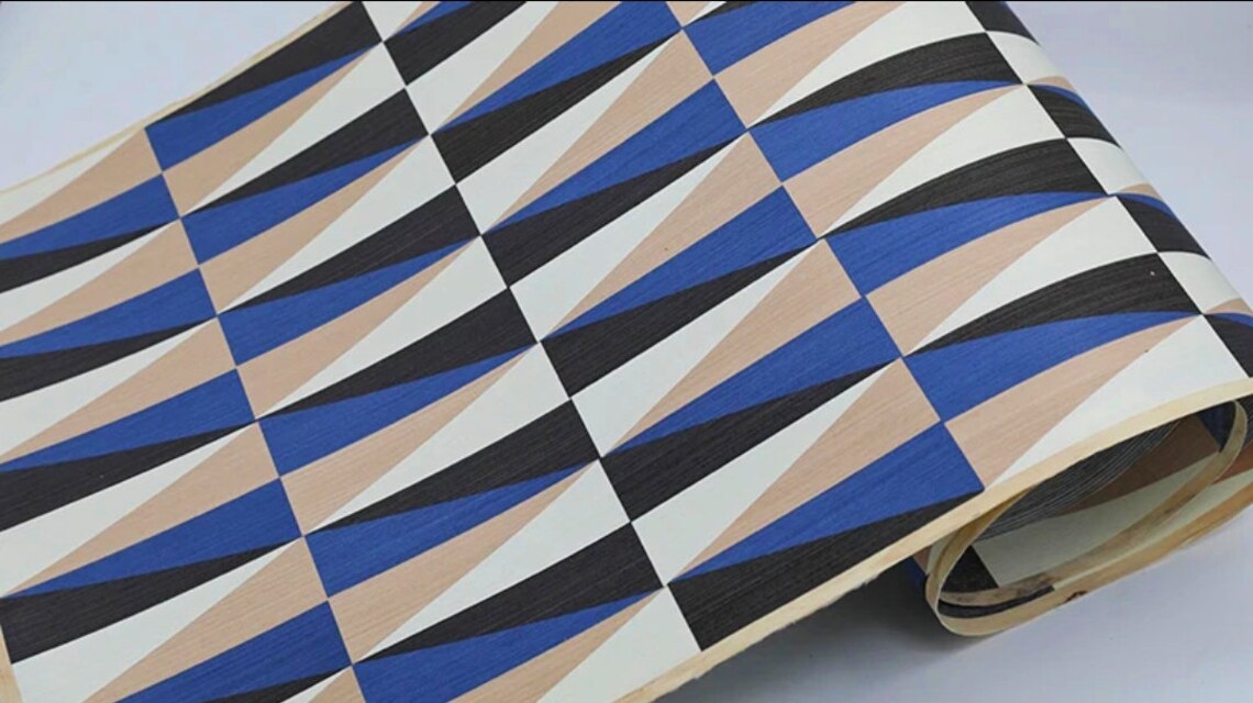 Geometric Pattern Wood Veneer for Covering Furniture/table Top Size ...