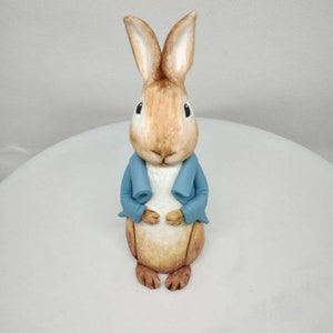 Peter Rabbit Fondant Cake Topper. First Birthday Christening Baby ...