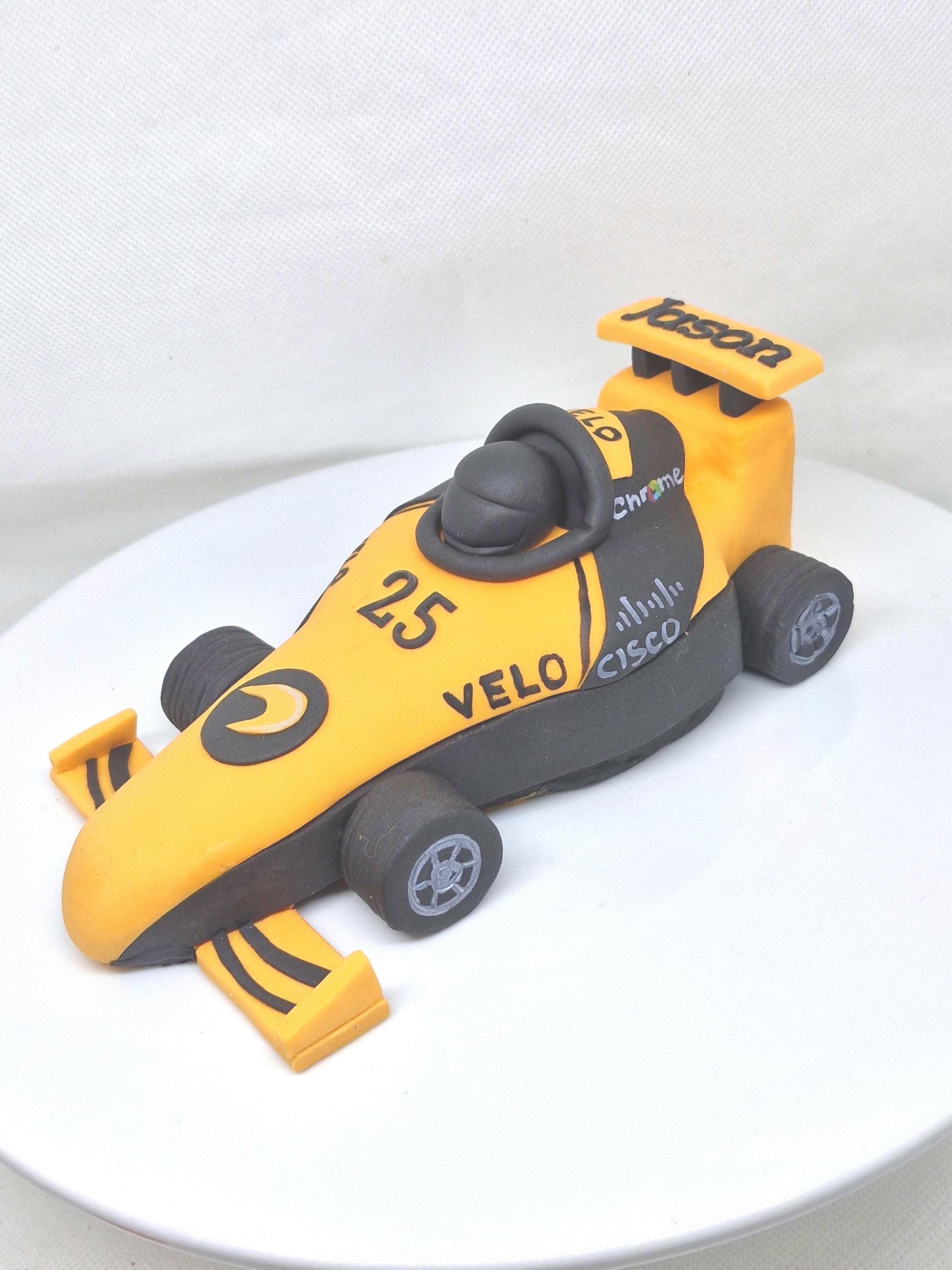 Edible F1 Racing Car Fondant Cake Topper Formula One Cake Decorations ...