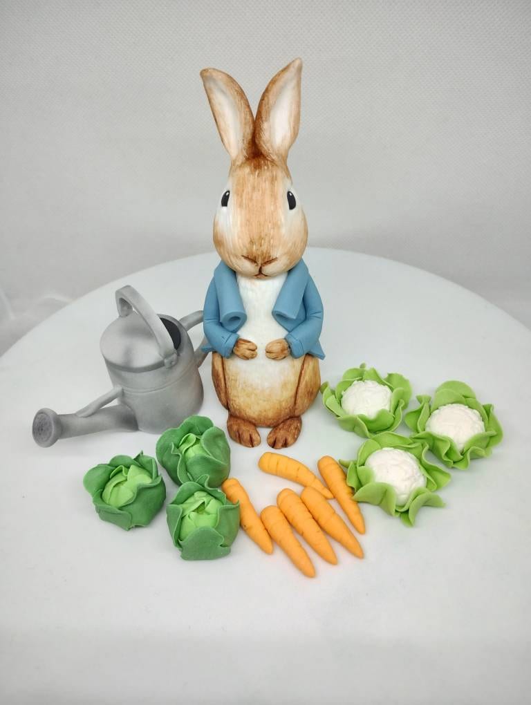 Peter Rabbit Fondant Cake Topper First Birthday Christening - Etsy UK