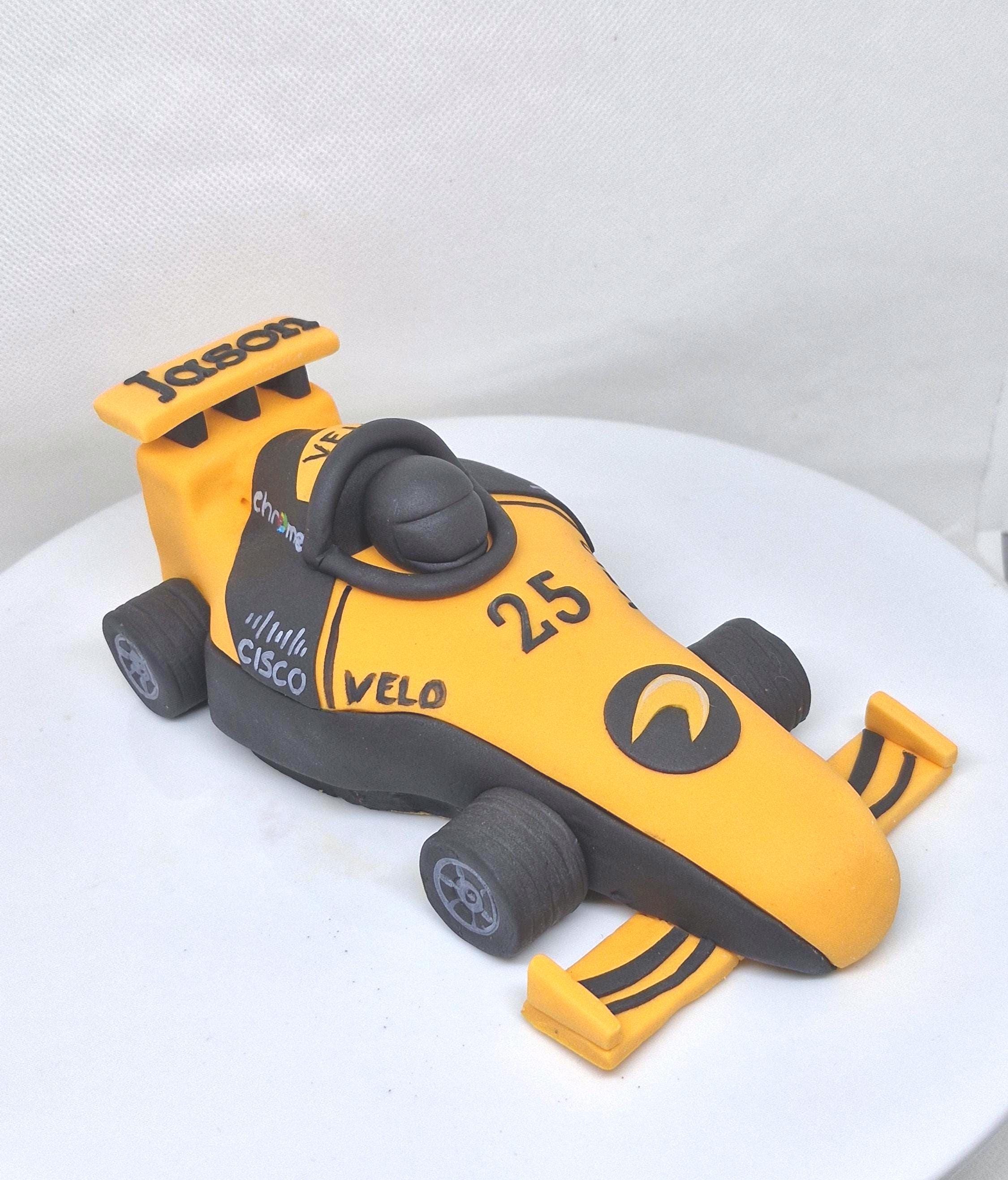 Edible F1 Racing Car Fondant Cake Topper Formula One Cake Decorations ...