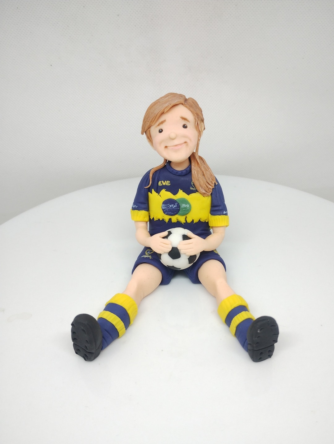 Fondant Footballer Figure Cake Topper Football Cake Decorations ...