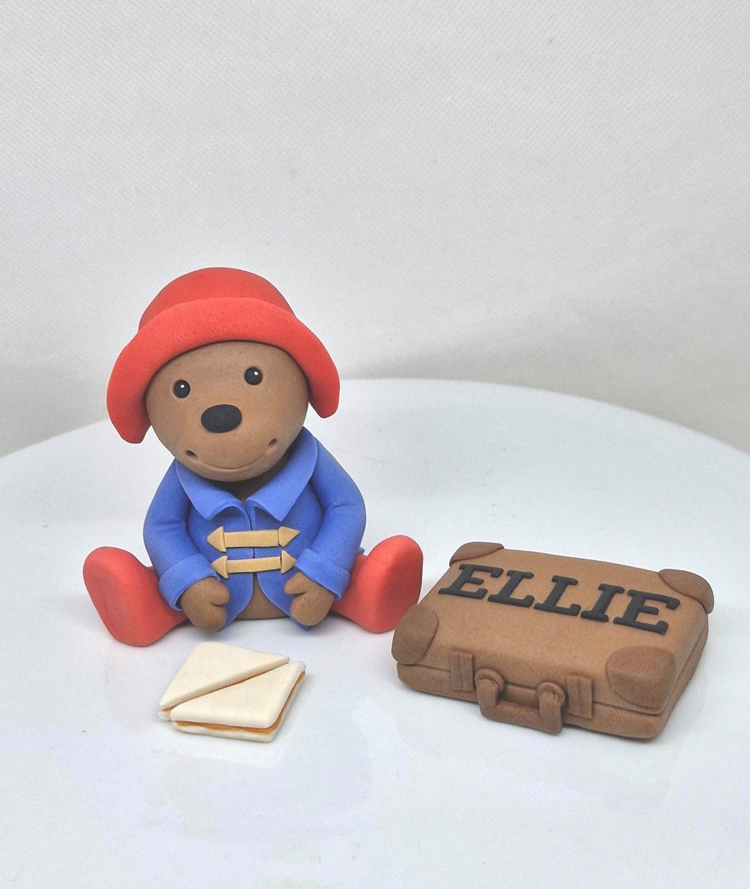 Fondant Paddington Bear Cake Topper Cake Decorations Personalised First ...