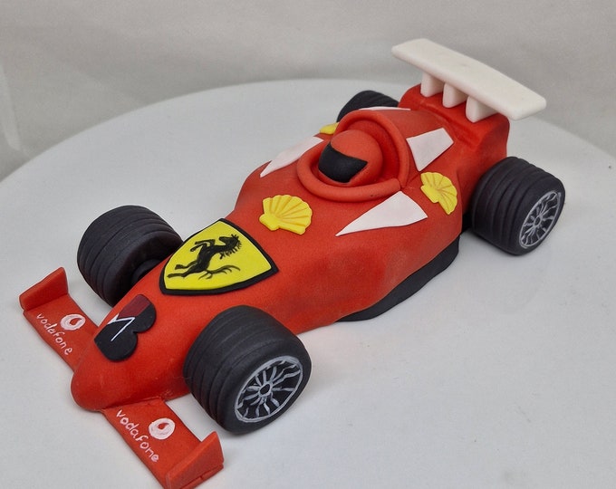 Edible F1 Racing Car Fondant Cake Topper Formula One Cake Decorations ...
