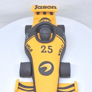 Edible F1 Racing Car Fondant Cake Topper Formula One Cake Decorations ...