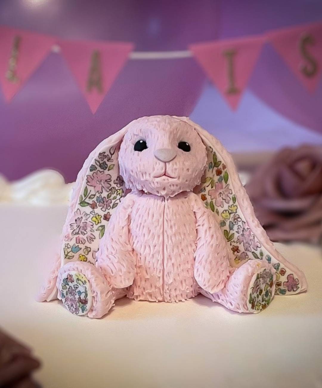 Jellycat Rabbit Fondant Cake Topper - Etsy