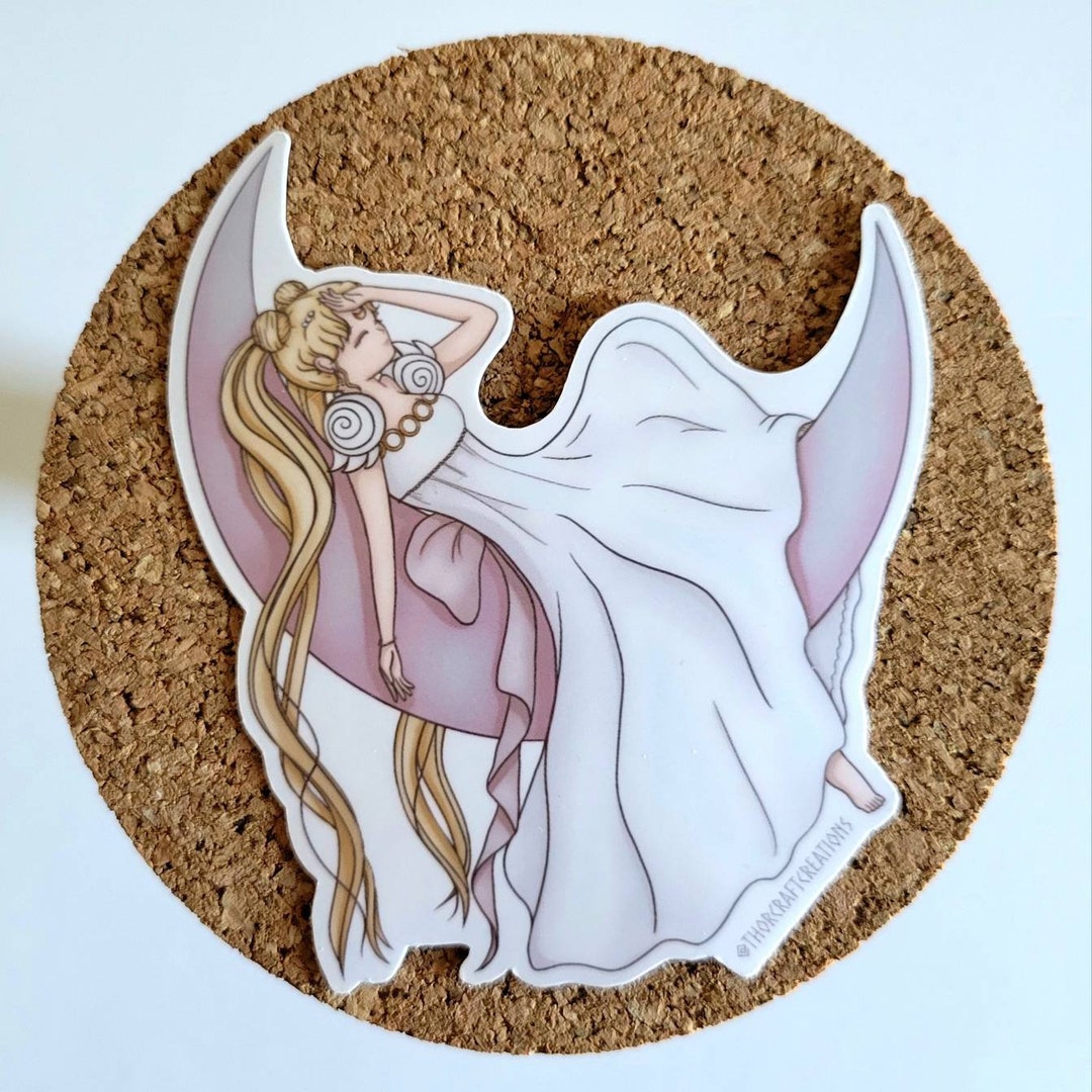 Sailor Moon Inspired Princess Serenity Die Cut Vinyl Sticker - Etsy