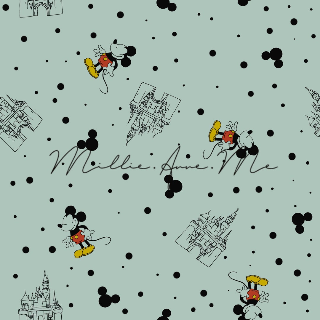 Repeating Pattern Mickey Mint - Etsy