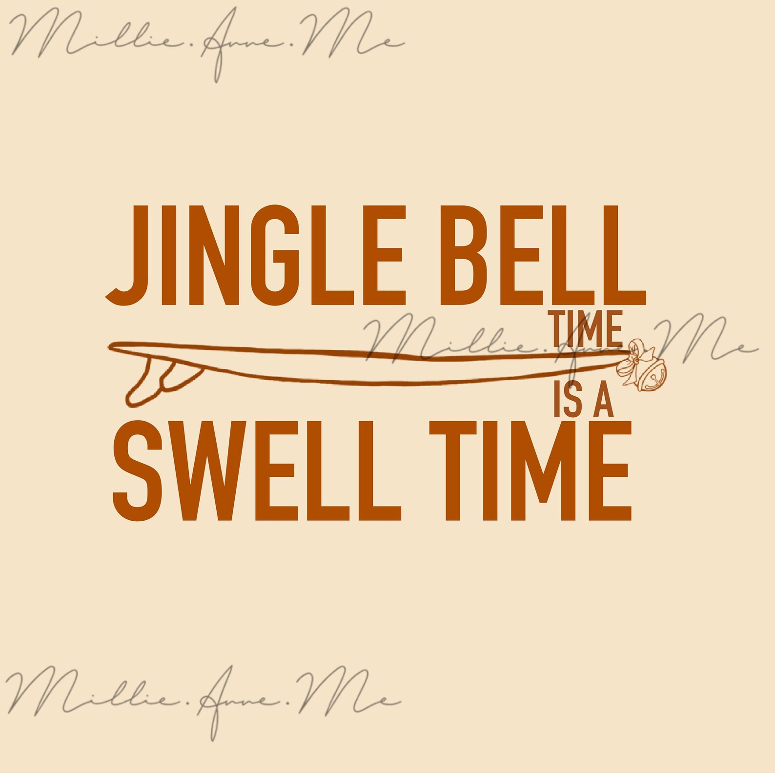 Digital Poster Printable - Jingle Bell Time is a Swell Time (digital ...
