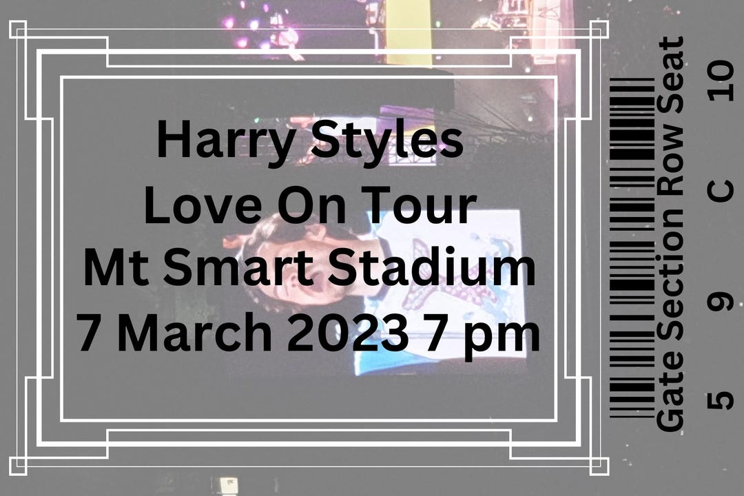 Digital | Harry Styles Love on Tour Ticket Souvenir | Auckland New ...