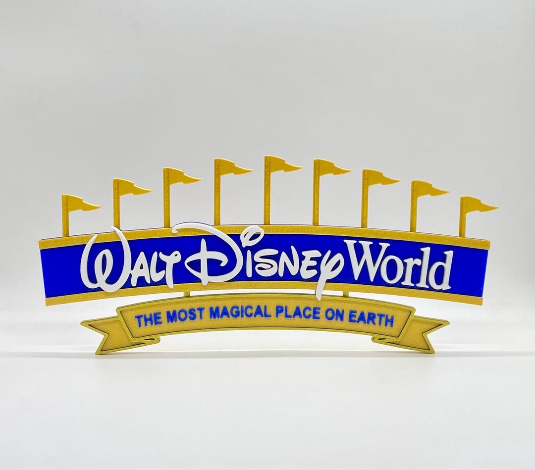 Walt Disney World Resort/magic Kingdom Entrance Marquee Archway ...