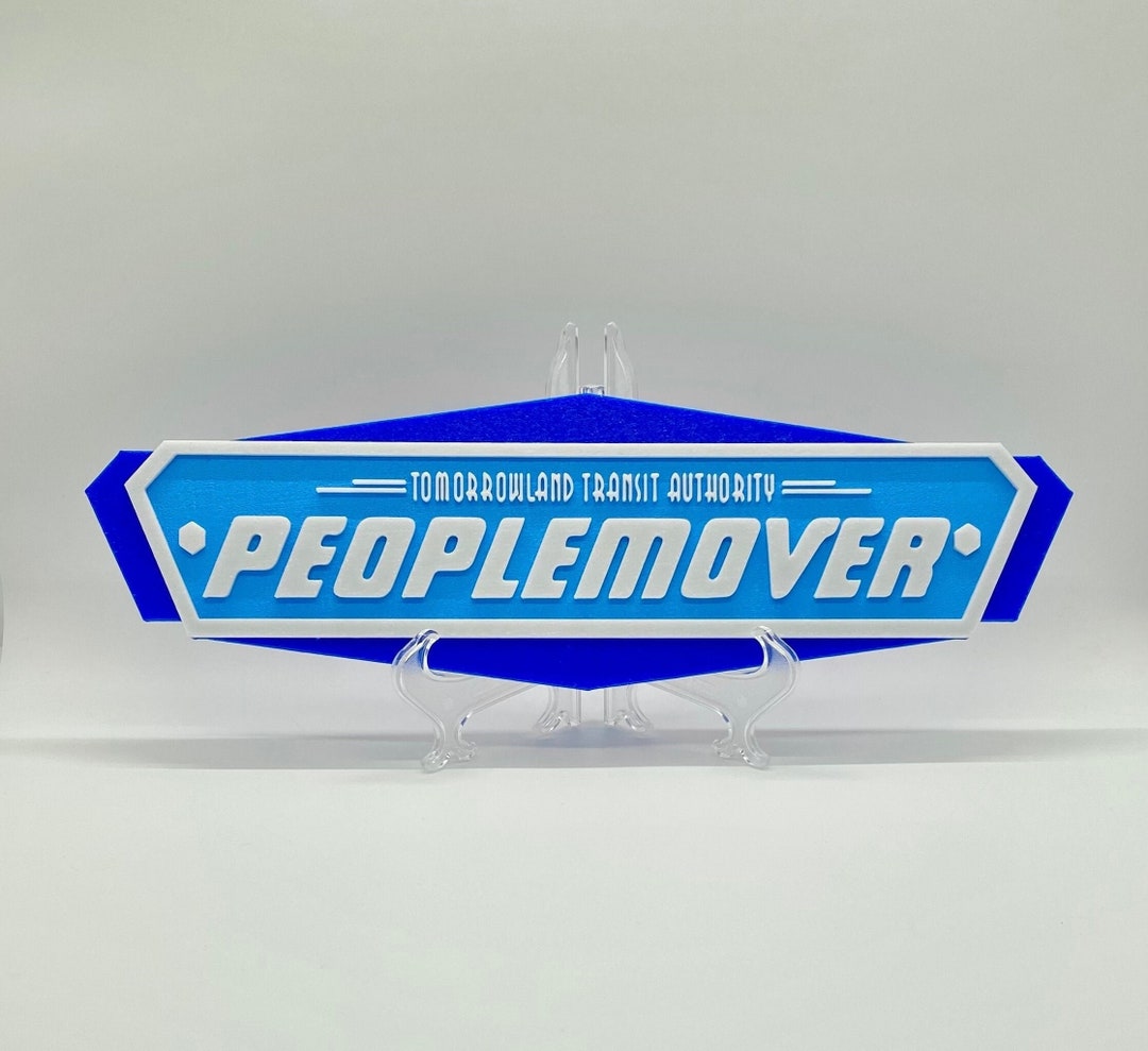 Peoplemover Disneyland/disney World Inspired Disney Sign light Blue - Etsy
