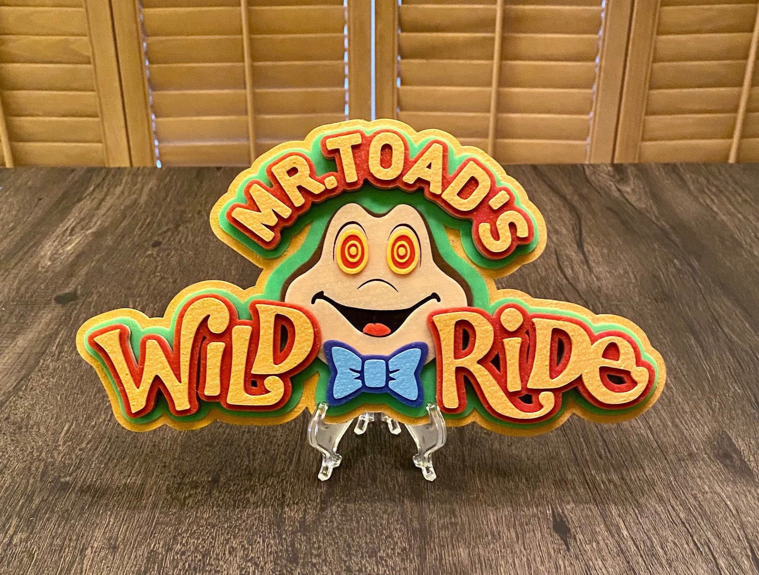Disneylands Mr Toads Wild Ride Inspired Disney Sign - Etsy