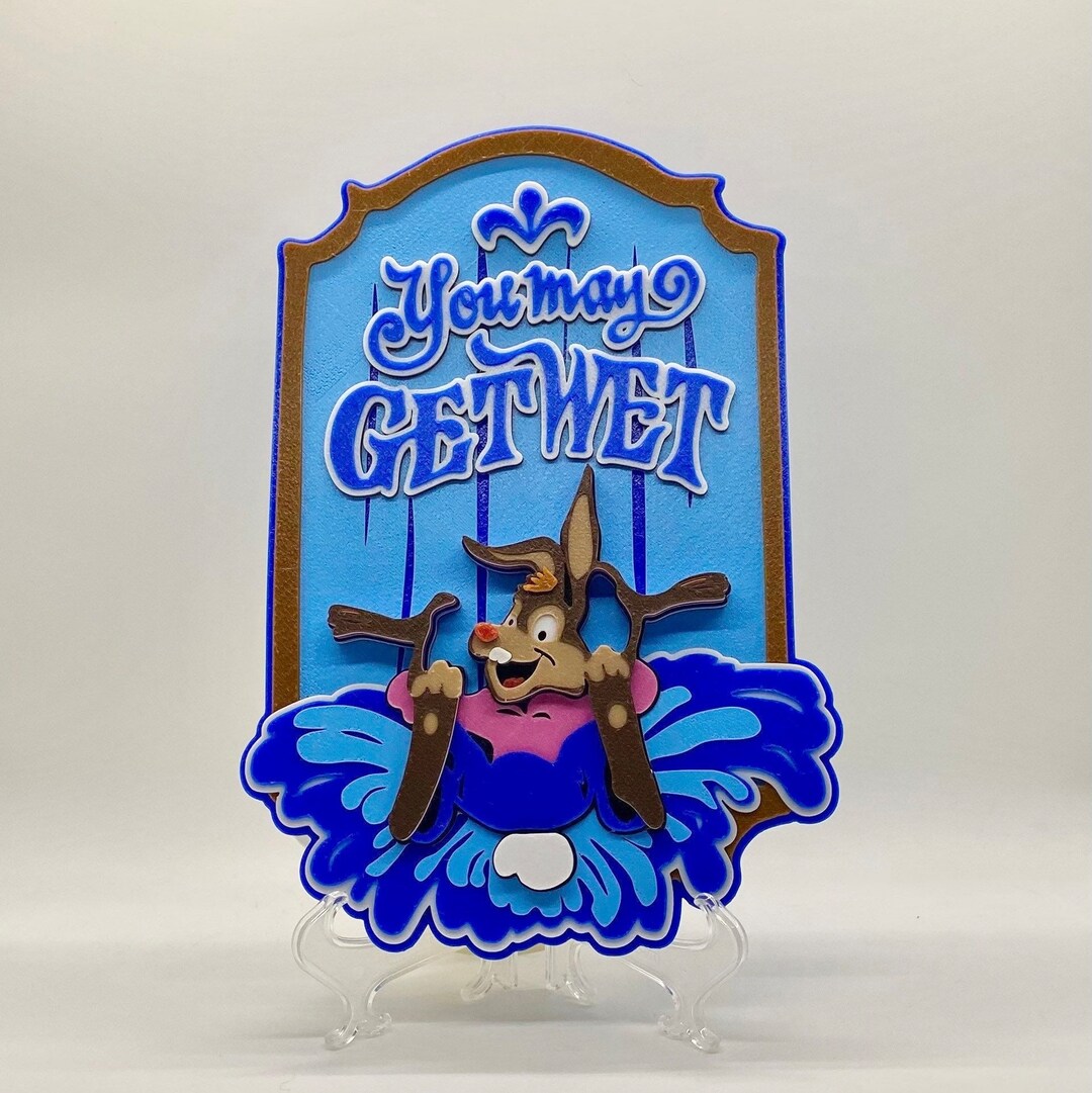 Splash Mountain Brer Rabbit You May Get Wet Disneyland / Disney World ...