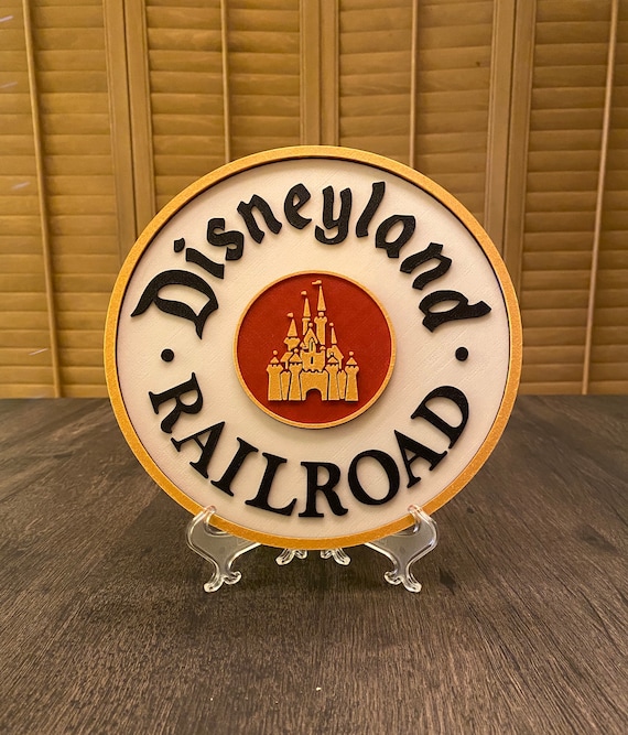 Disneyland Railroad Inspired Disney Sign | Etsy