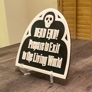Haunted Mansion Exit Inspired Disney Sign!!! - Glow in the Dark or ...