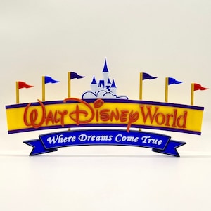 Walt Disney World Resort/magic Kingdom Classic Entrance Marquee Archway ...
