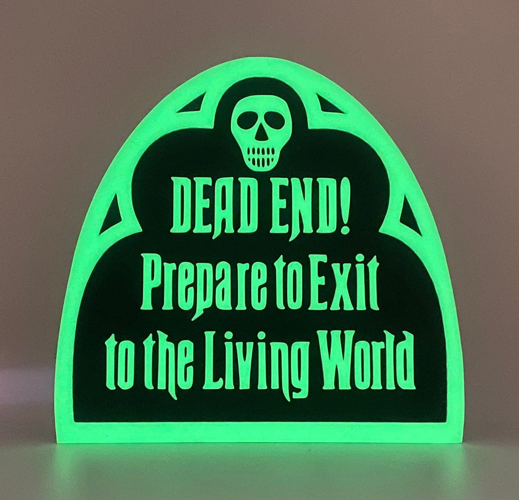 Haunted Mansion Exit Inspired Disney Sign!!! - Glow in the Dark or ...