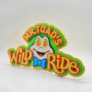 Disneyland’s Mr Toads Wild Ride Inspired Disney Sign - Etsy