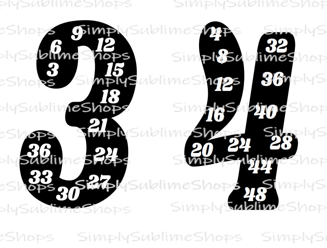 Skip Counting 1 Through 12 - Etsy