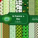 St. Patrick's Day Printable Day Digital Papers Lucky Marshmallow Spring ...
