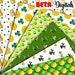 St. Patrick's Day Printable Day Digital Papers Lucky Marshmallow Spring ...