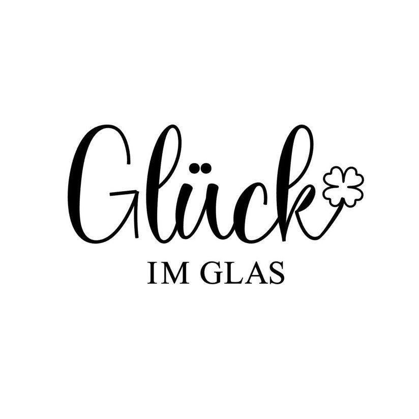 2x Sticker "Glas im Glück | 2er Set | Erinnerungen schenken | DIY ...