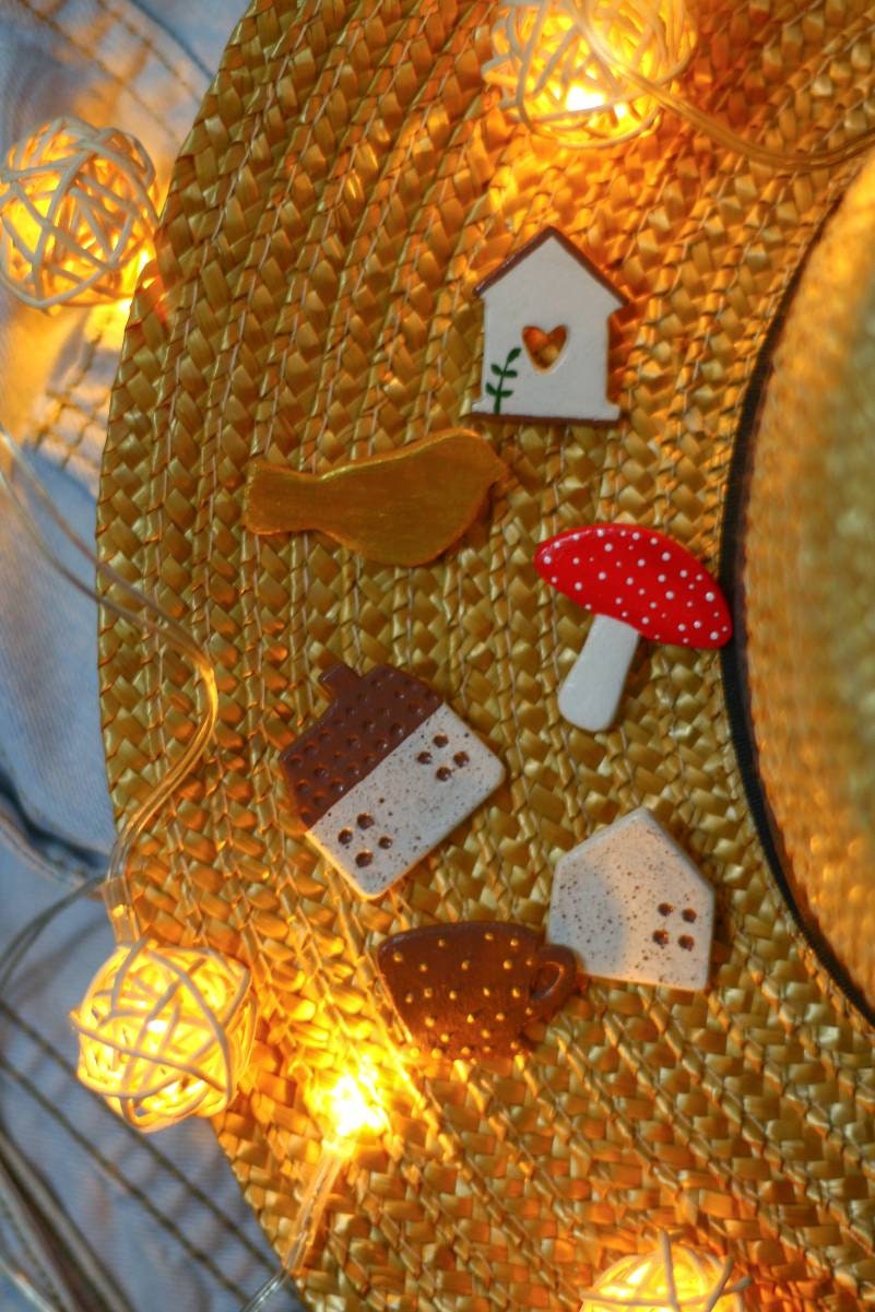 Ceramic Handmade Set Brooches, Pin, Brooch, Ceramic Brooch, Set Pins ...