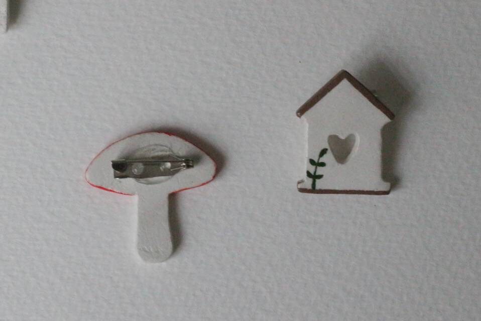 Ceramic Handmade Set Brooches, Pin, Brooch, Ceramic Brooch, Set Pins ...