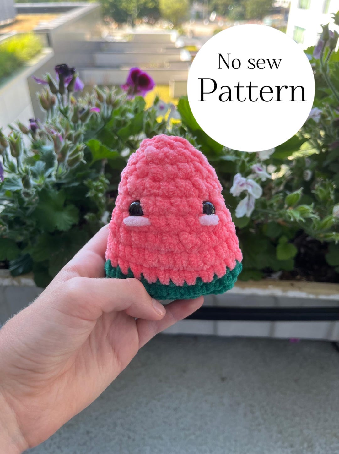Crochet Watermelon Pattern - PDF Pattern - No Sew - Etsy
