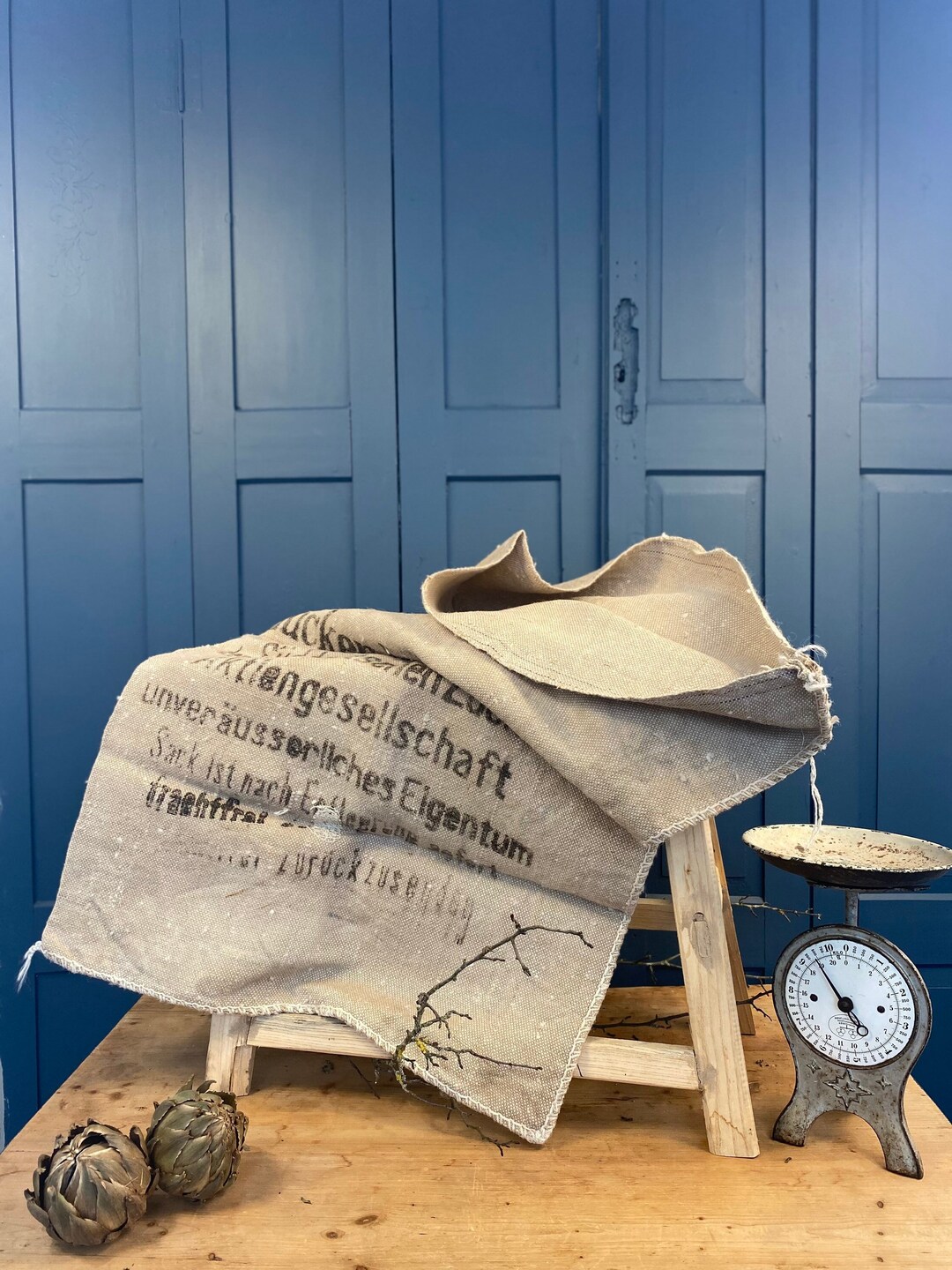 Sugar Sack / Sacks / Heavy Antique Linen Sack / Grain Sack / Flour Sack ...