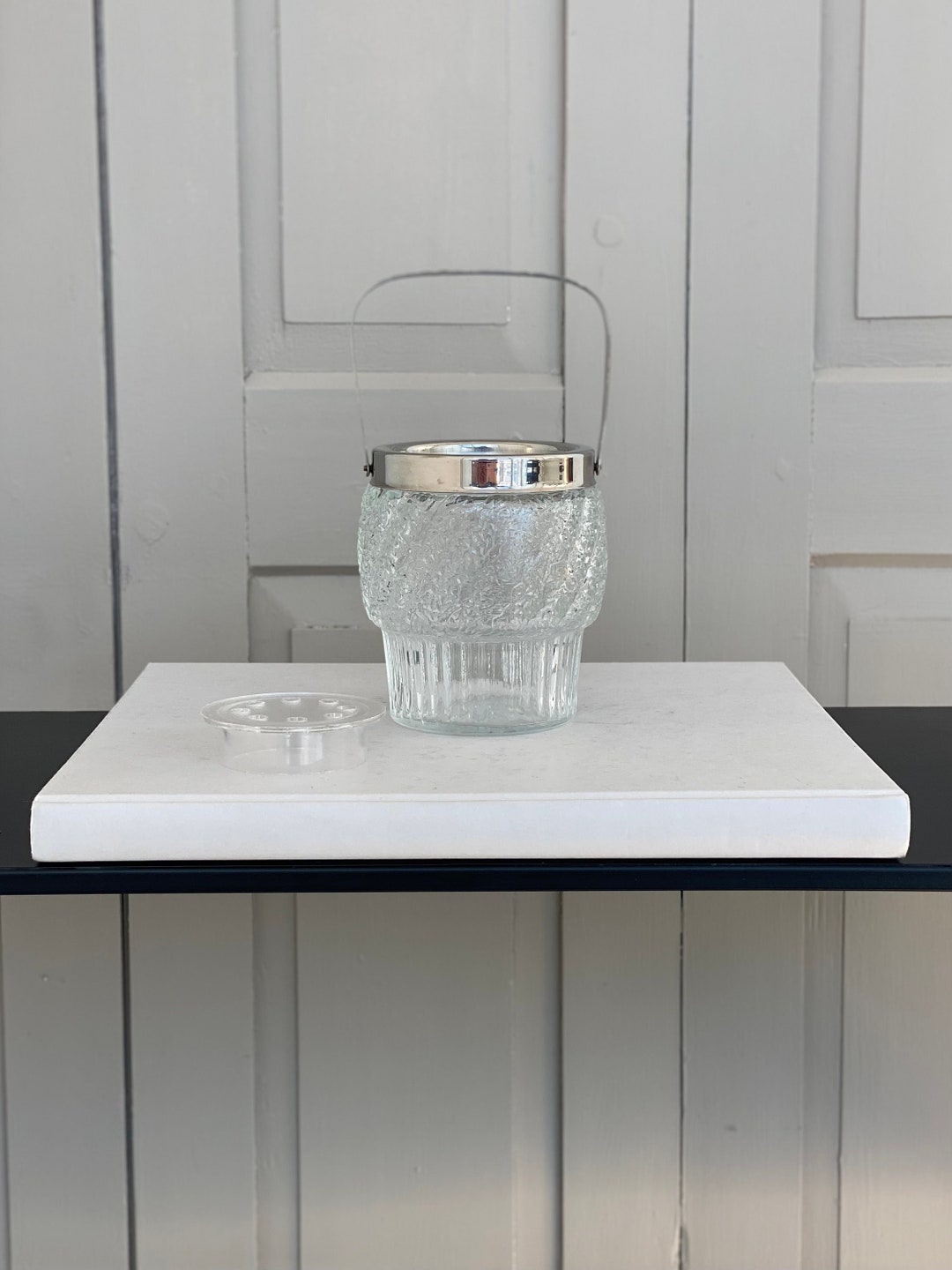 EK038 600 Grams, Vintage Fancy Crystal Ice Bucket, Glass Ice Cube ...