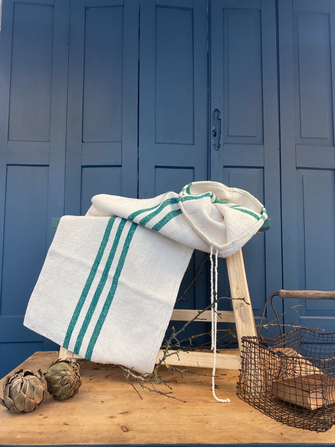 Heavy Antique Linen Sack / Grain Sack / Flour Sack / Farmer's Sack ...