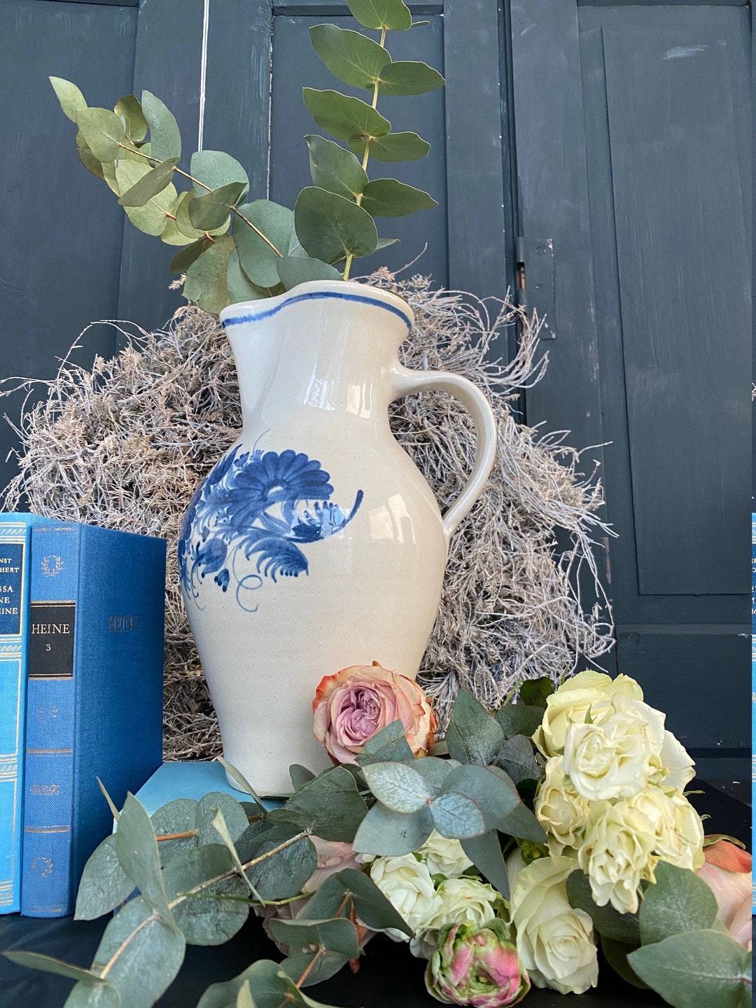 Large Farmhouse Jug, Rustic Vintage, Modern Farmhouse Decoration. - Etsy