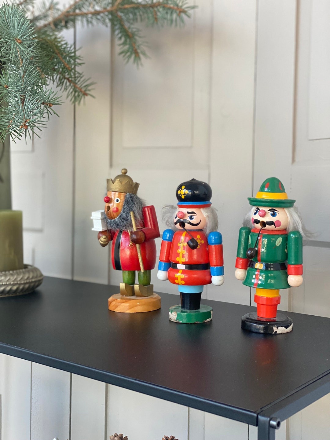 3 PCS SET / Vintage Smoker / German Folk Art / Smoking Men / Smoking ...