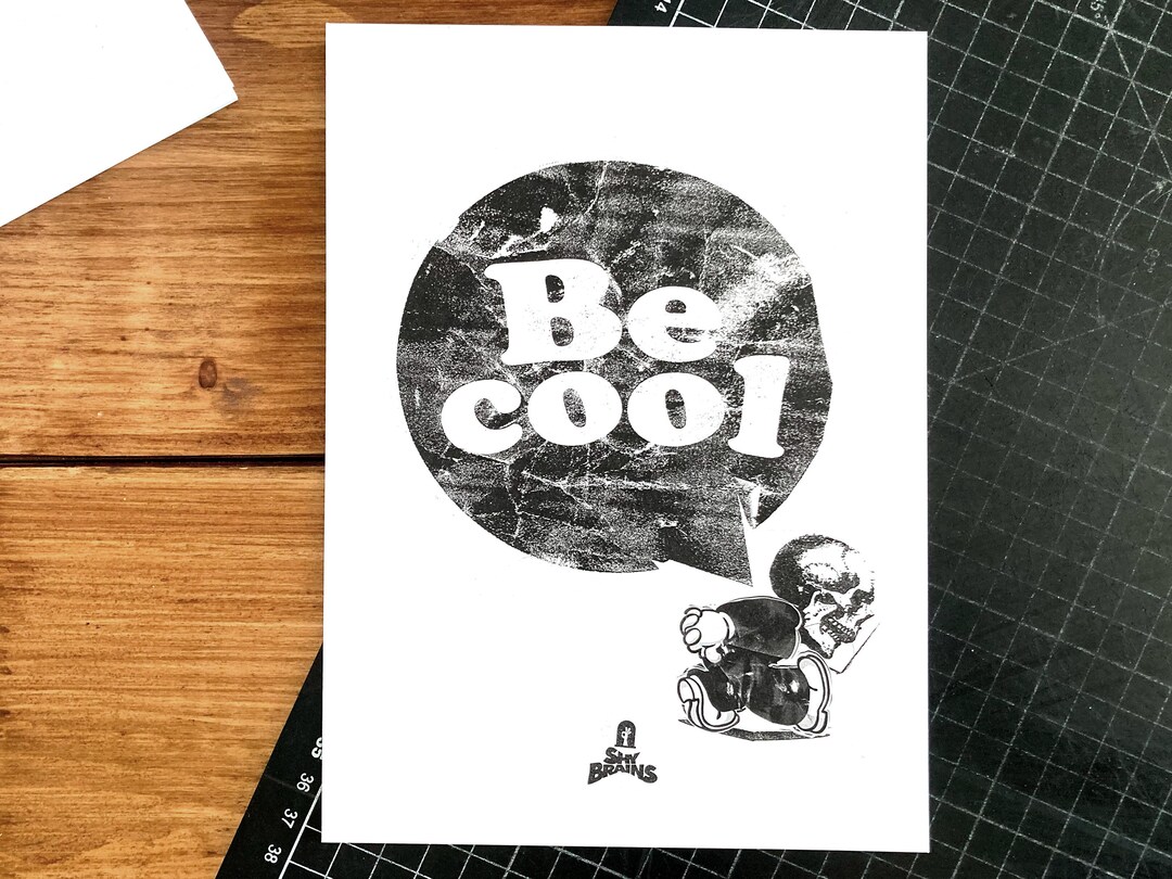 Be Cool - A5 Print - Cut and Paste Xerox Art Collage - Etsy