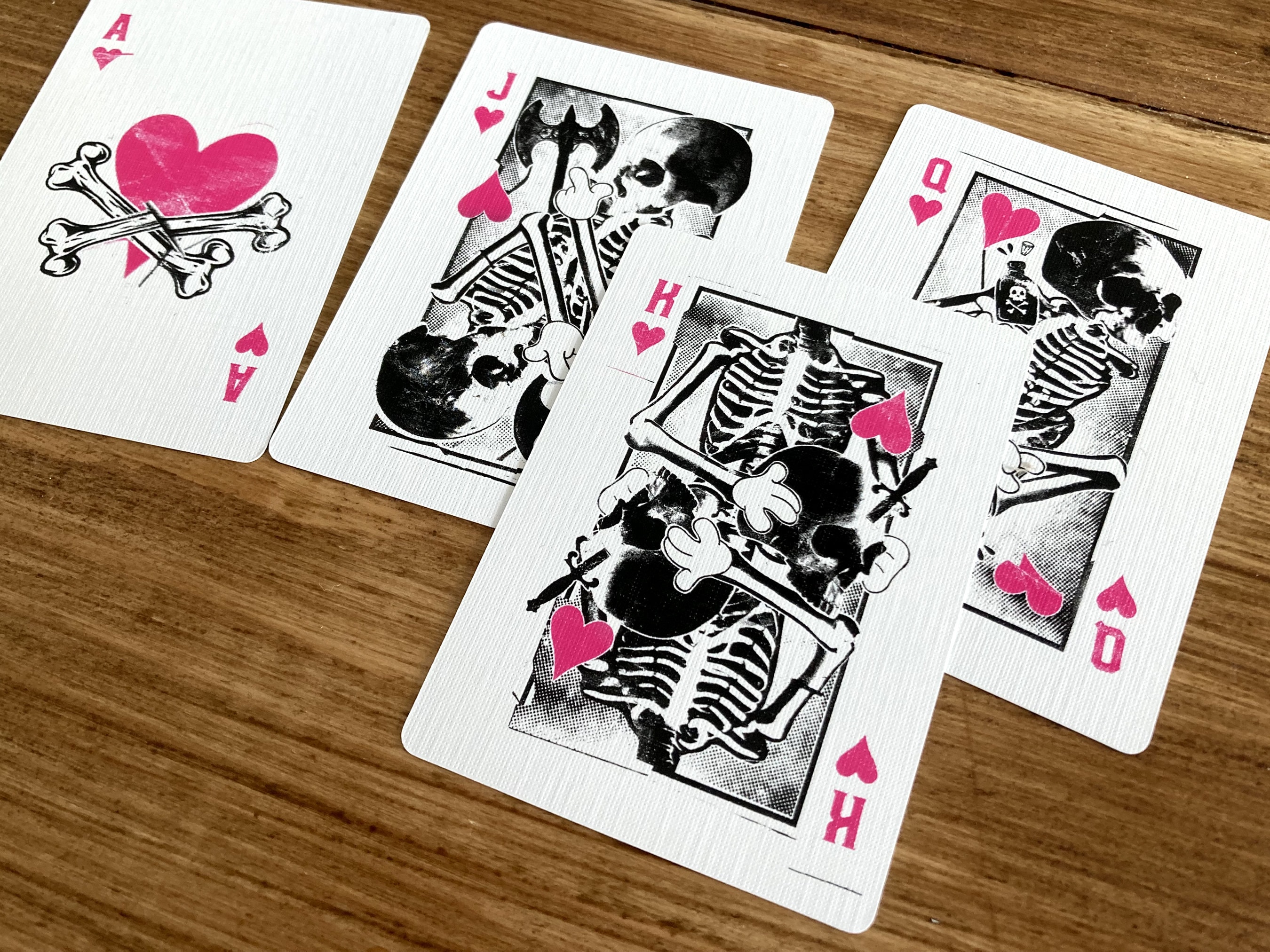 Zine Deck Playing Cards Hand Cut/pasted & Scanned Poker Cards / Xerox Photocopy Punk Collage ...