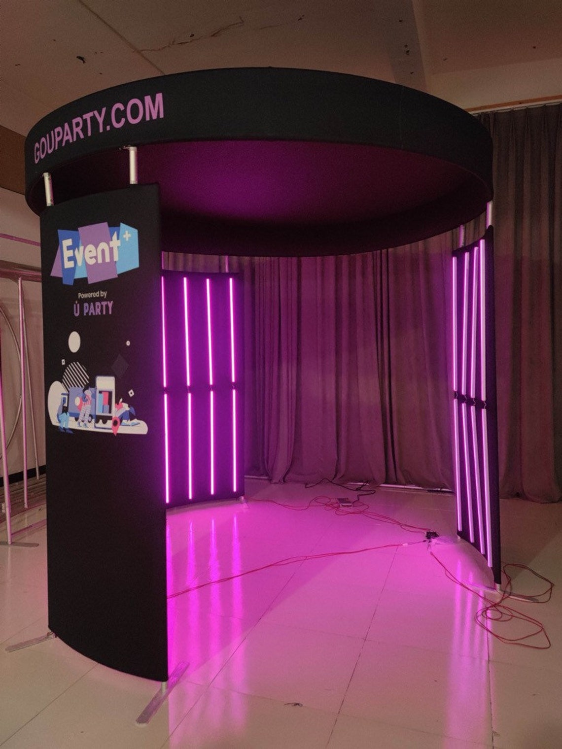 360 Booth Backdrop 360 Photo Booth 360 Booth Led Backdrop | Etsy
