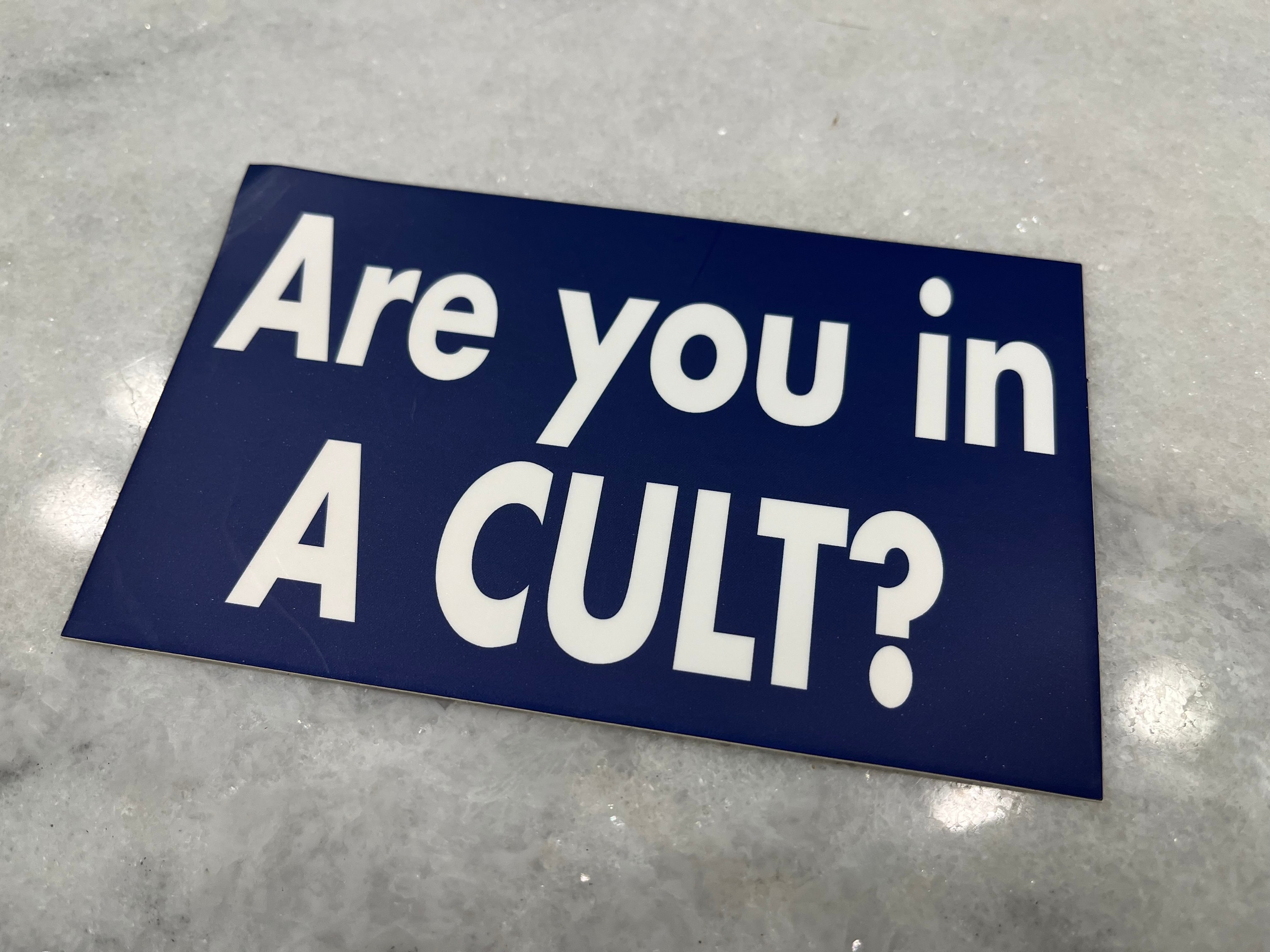 Are You in a Cult? (sticker) - Etsy