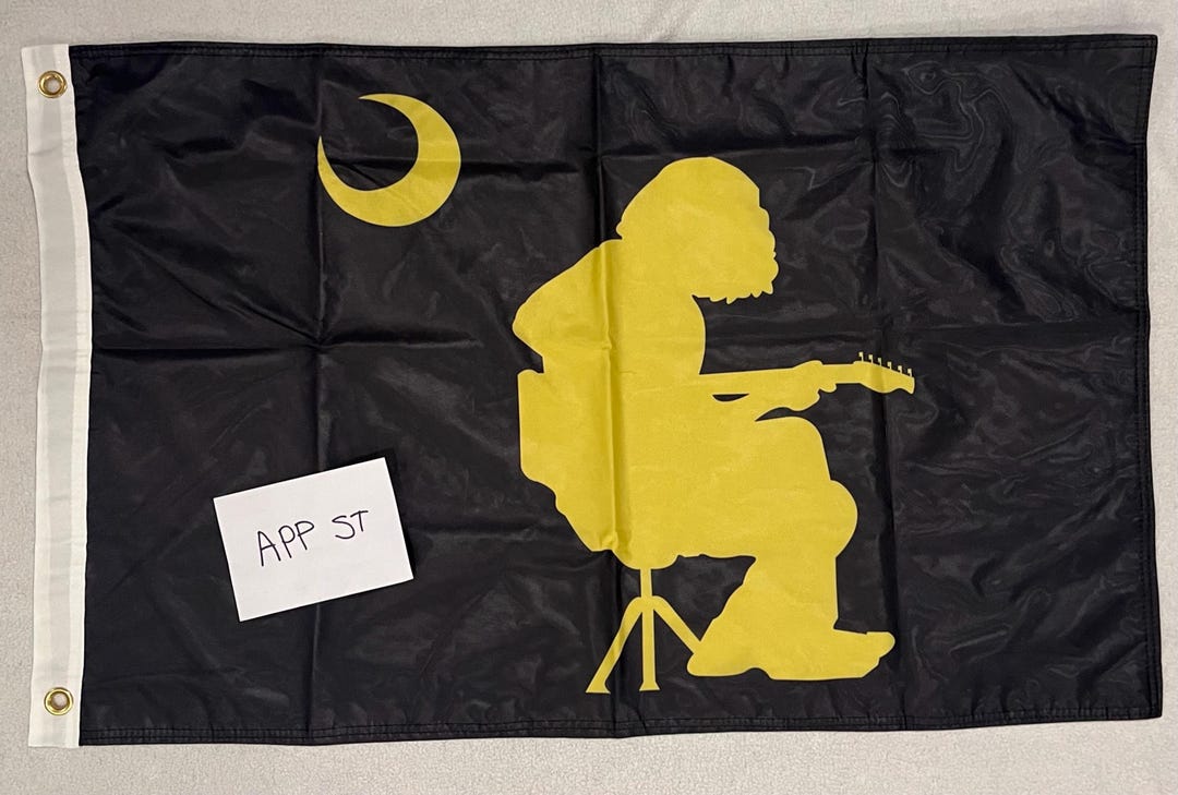 2ft X 3ft Mikey Flag - App State Colors Black & Gold - Etsy