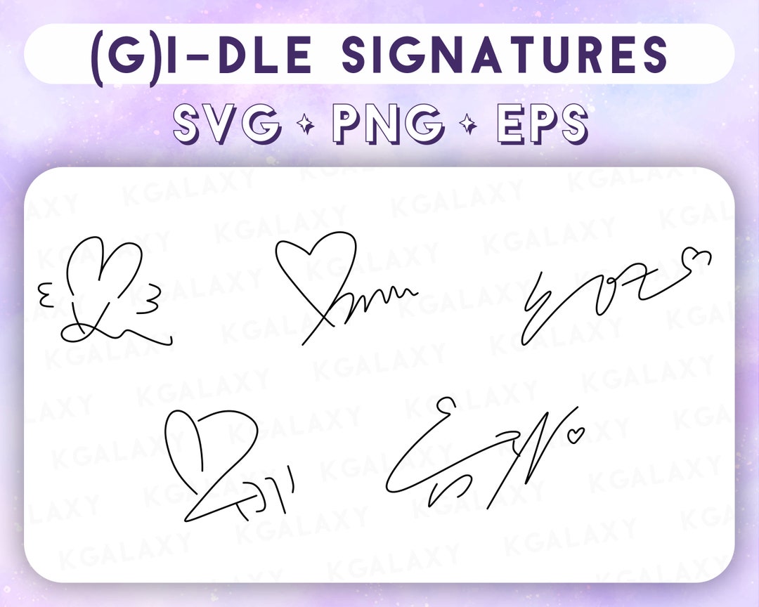 GIDLE Merch Kpop merch GI-DLE SVG Png Eps vector files for Shirt ...