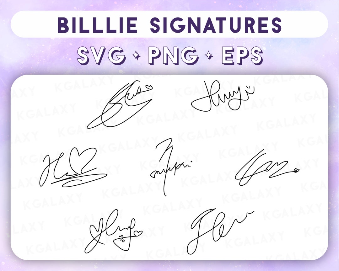 BILLLIE Merch Kpop Merch BILLLIE SVG Png and Eps Vector - Etsy