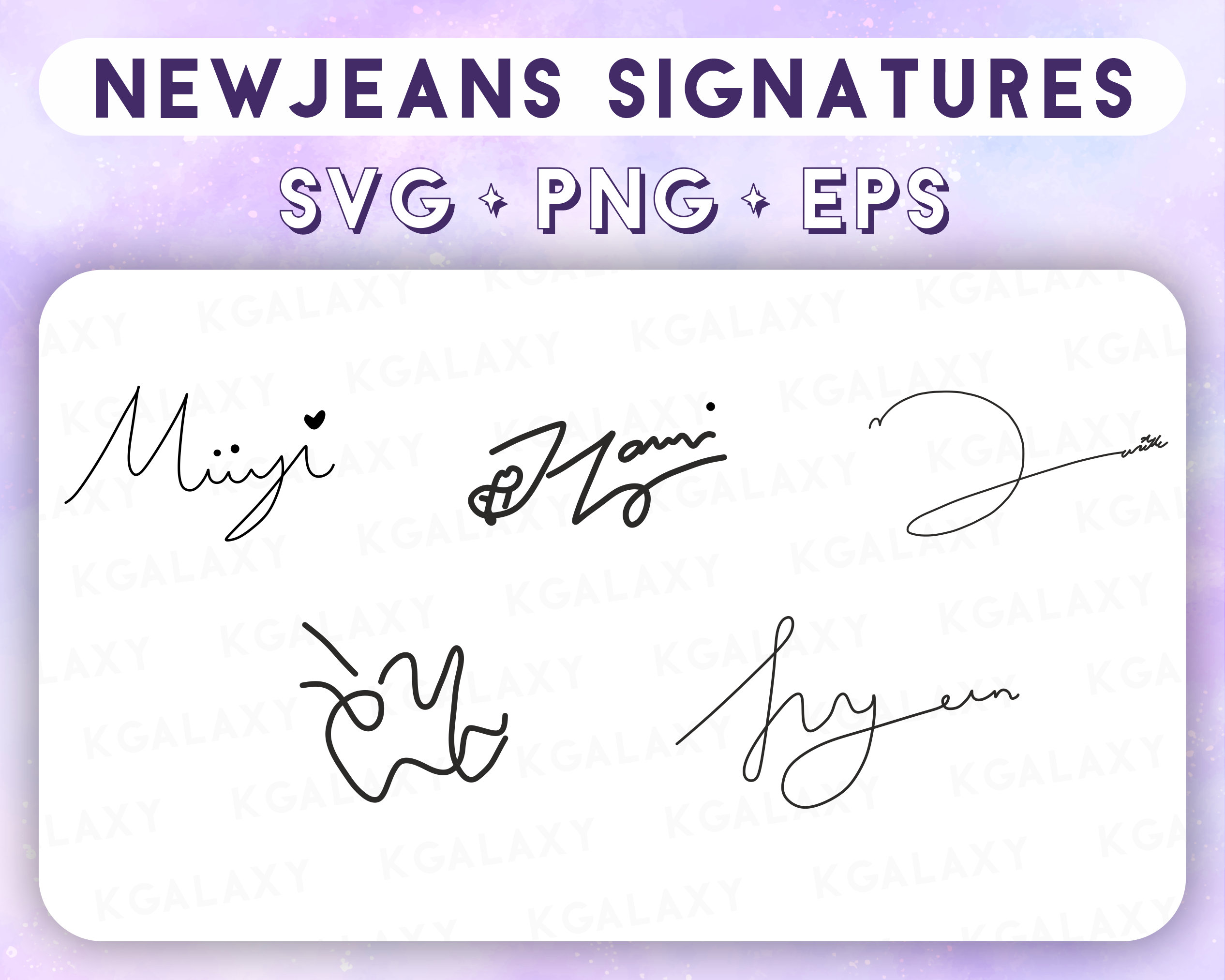 NEWJEANS Merch Kpop Merch New Jeans SVG, Png and Eps Vector Files for Shirt Stickers Decal Print ...