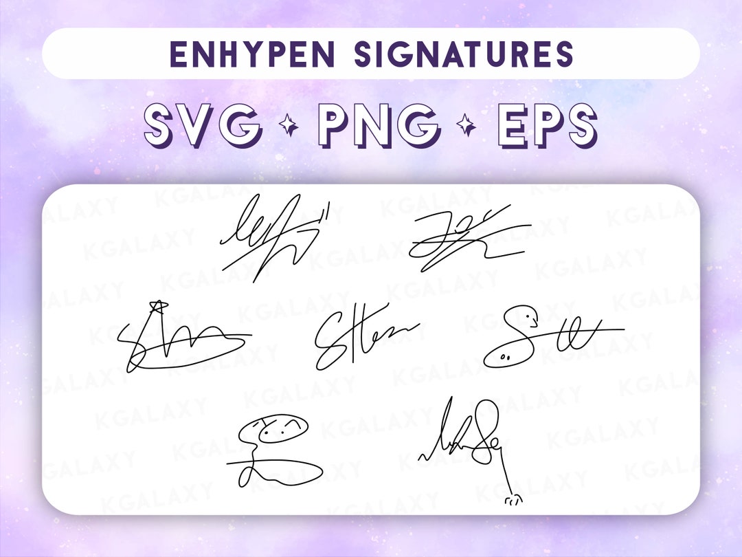 ENHYPEN Merch Kpop merch ENHYPEN SVG, Png and Eps vector files for ...