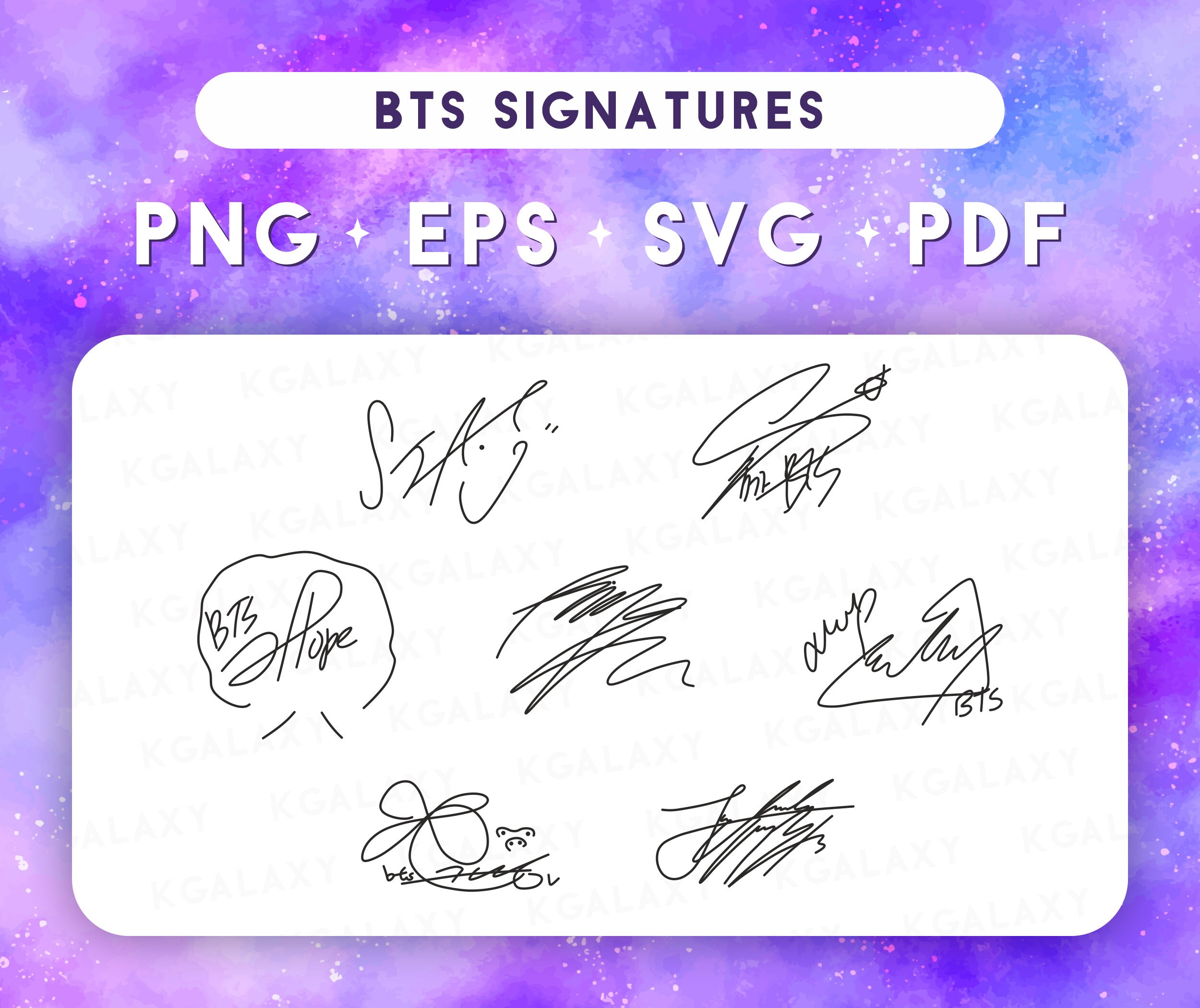 Bts Svg Bts Members Svg Svg Files For Cricut And Etsy - vrogue.co