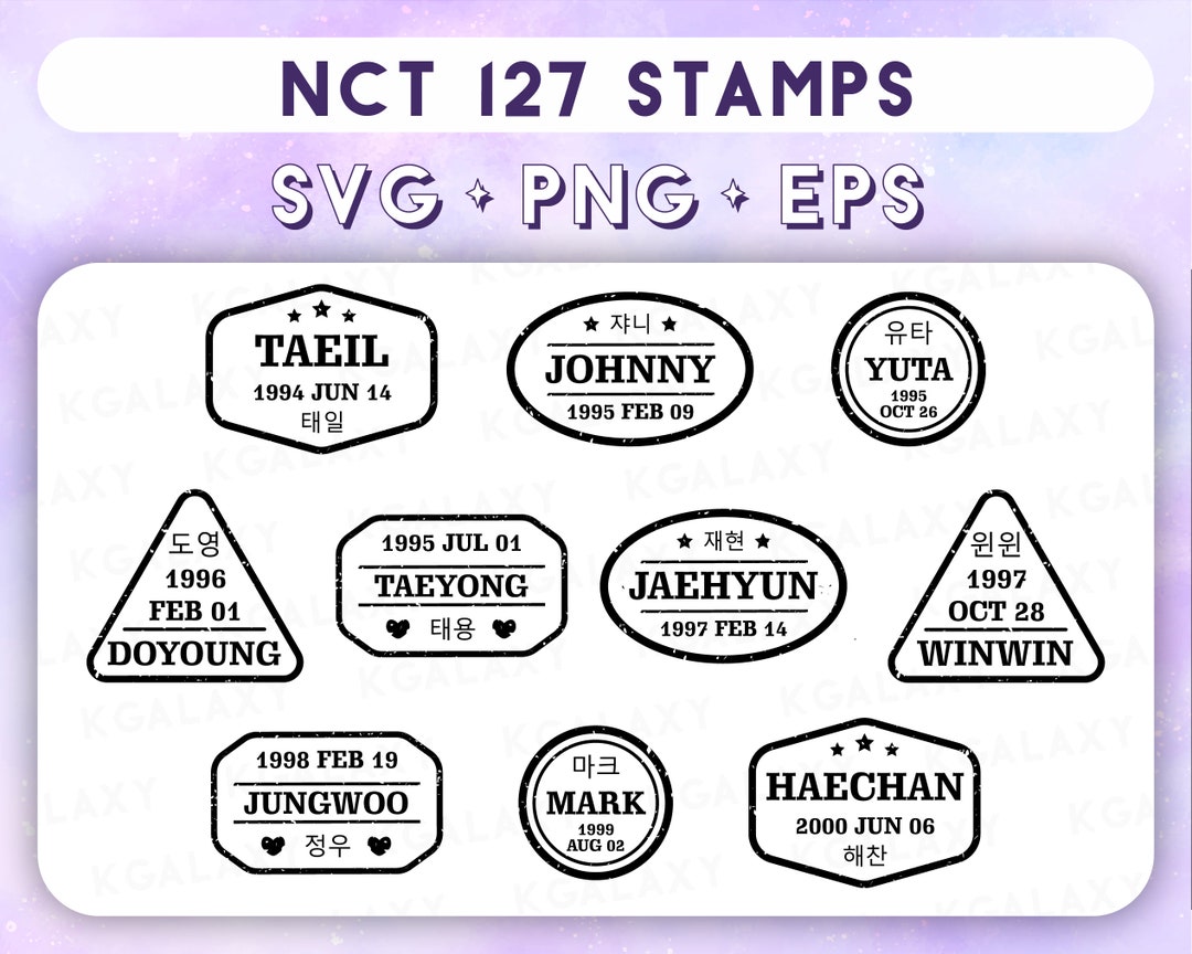 NCT 127 Merch Kpop Merch NCT 127 SVG, Png and Eps Vector Files for ...
