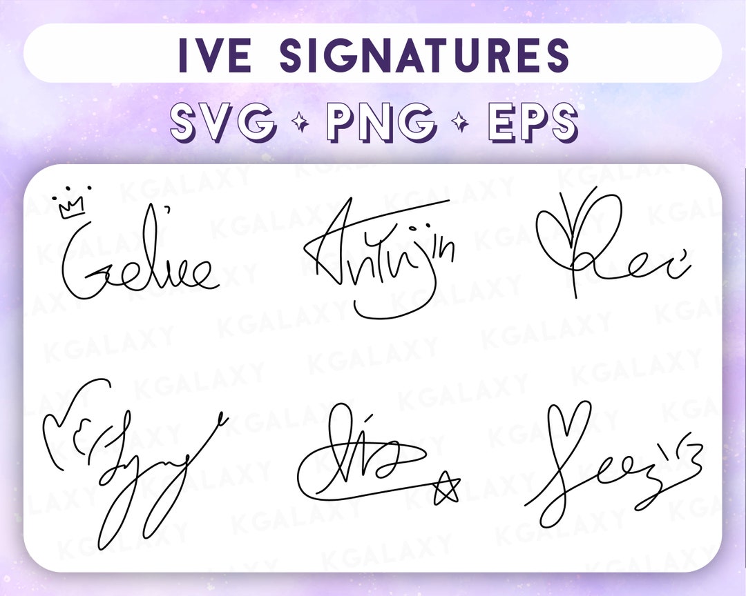 IVE Merch Kpop Merch IVE SVG Png and Eps Vector Files for - Etsy
