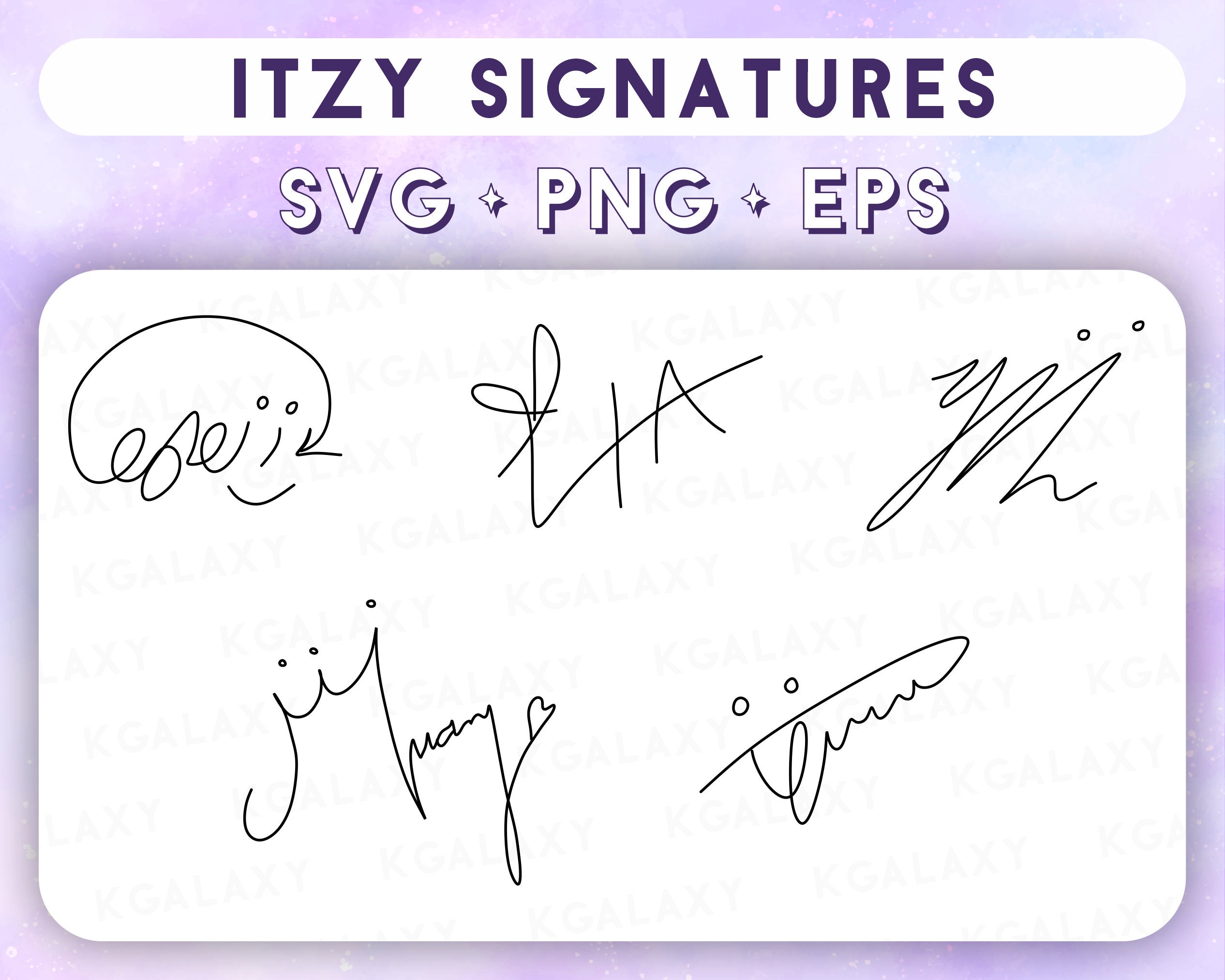ITZY Merch Kpop Merch ITZY SVG Png and Eps Vector Files for - Etsy ...