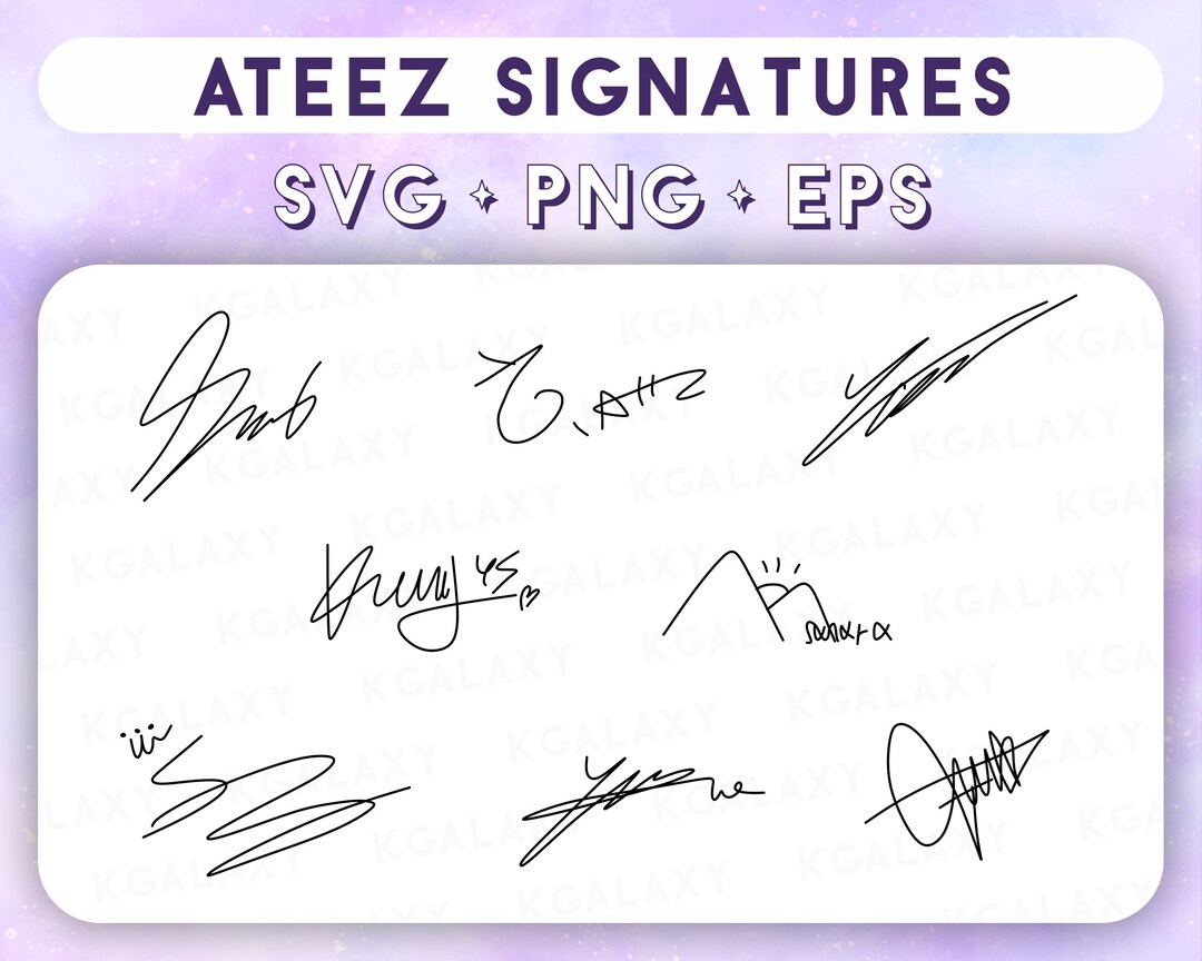 ATEEZ Merch Kpop Merch ATEEZ SVG, Png and Eps Vector Files for Shirt ...