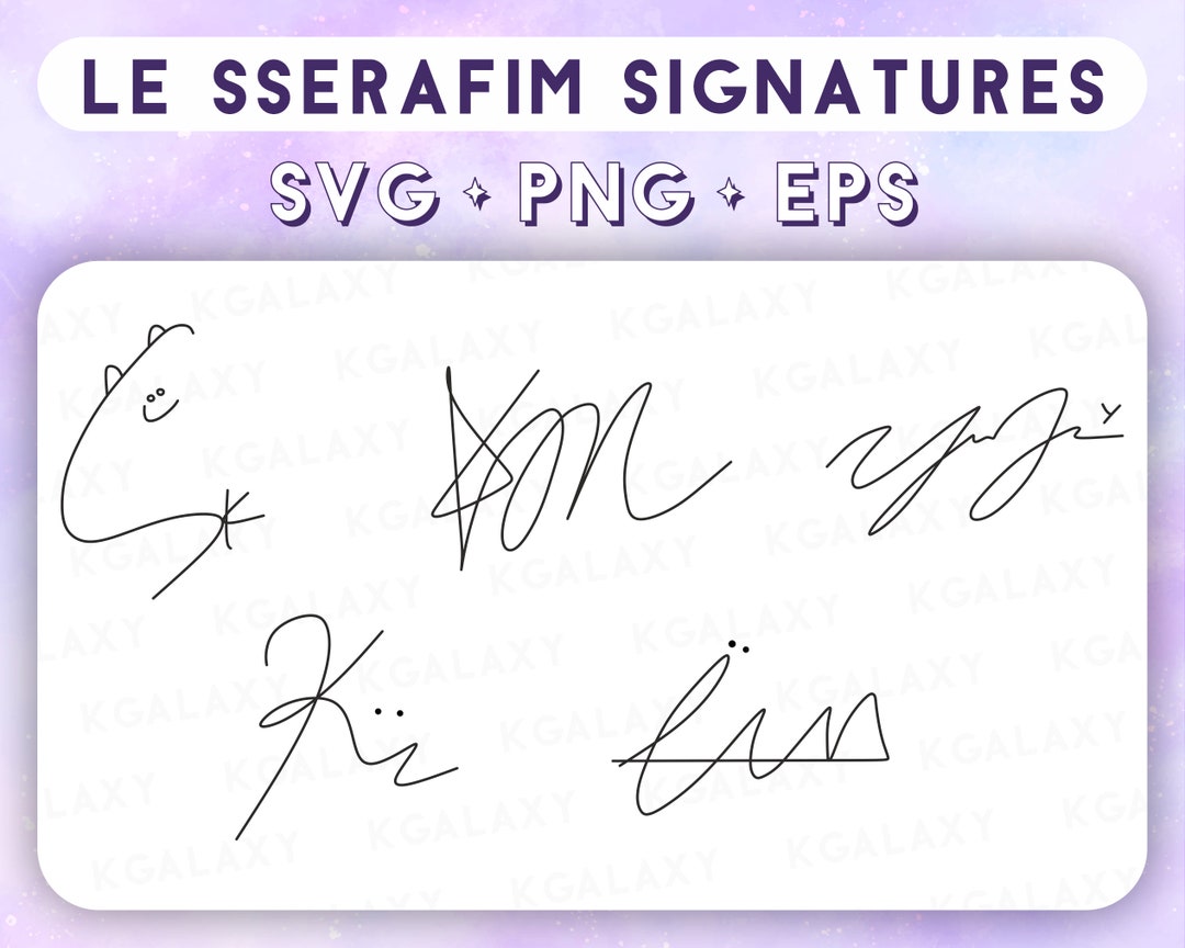 LE SSERAFIM Merch Kpop Merch Le Sserafim SVG, Png Eps Vector Files ...